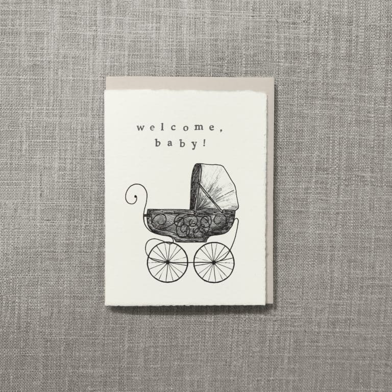 enclosure greeting card – welcome, baby! – courtney rose design