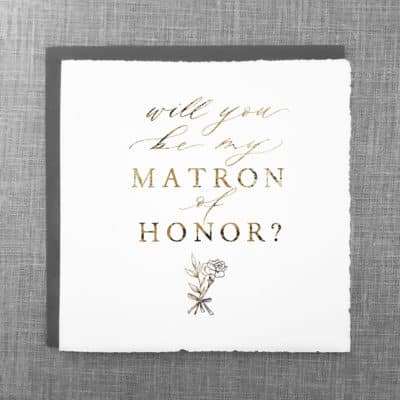 greeting card – will you be my matron of honor (us) – courtney rose design