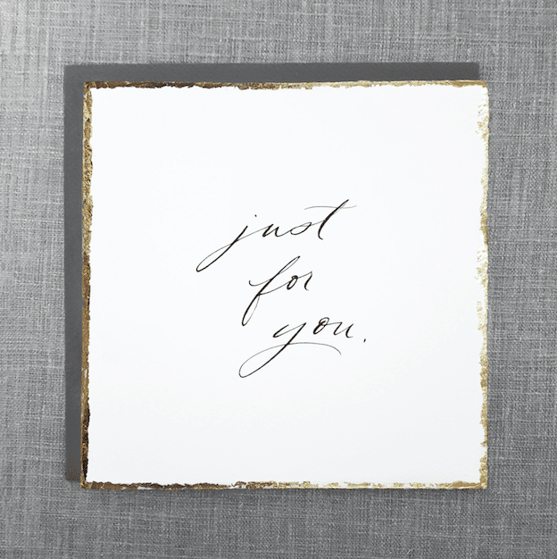 greeting card - just for you - courtney rose design