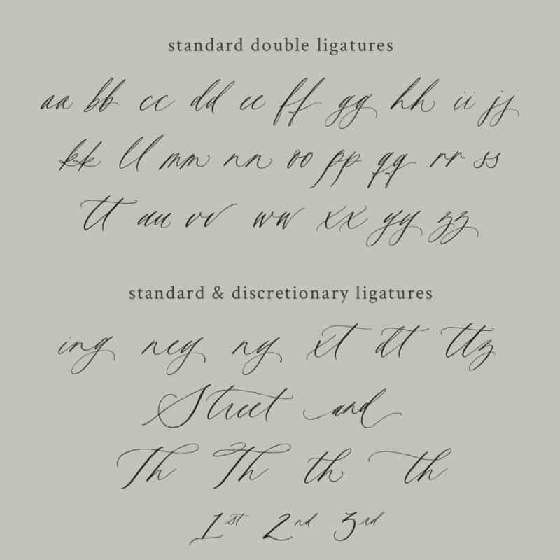 Deuxième – Script Font – courtney rose design